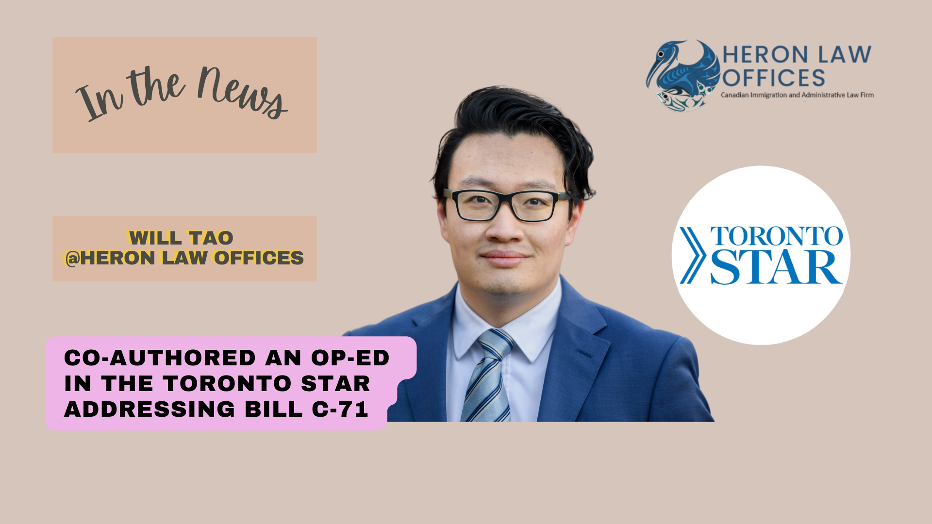 Will Tao's Op-Ed in the Toronto Star on Bill C-71 Citizenship Act with ...