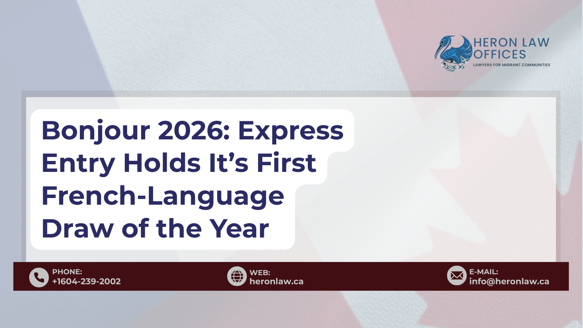 Bonjour 2026: Express Entry Holds its First French-Language Draw of the ...