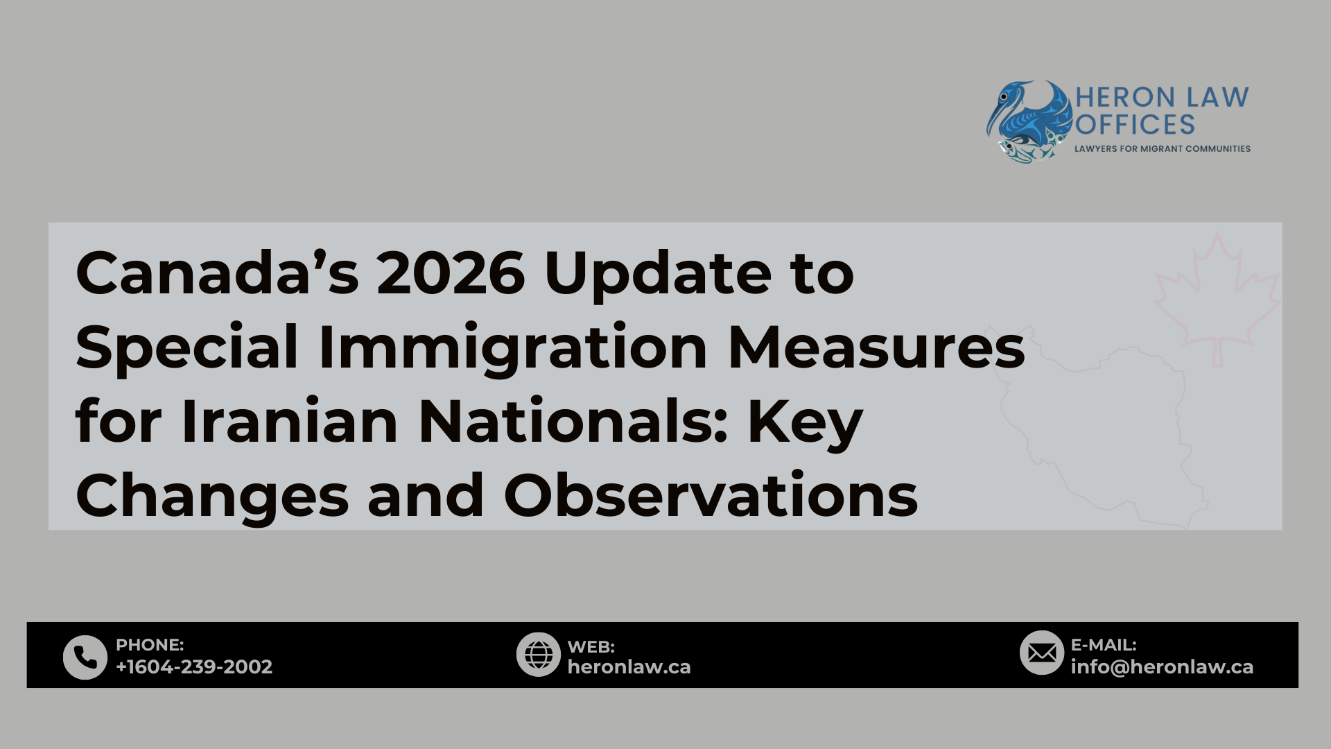 Canada’s 2026 Update to Special Immigration Measures for Iranian ...